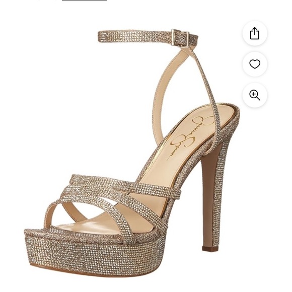 Jessica Simpson | Shoes | Jessica Simpson Gold Jsbalina Heels Size 85m ...